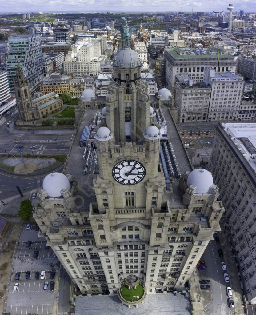 Royal Liver Building standing tall | Stratus Imagery drone aerial imagery